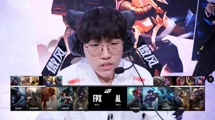 🎮没睡醒？Flandre+Shanks晕头转向 Shadow神潘天降 FPX赢首局-直播吧