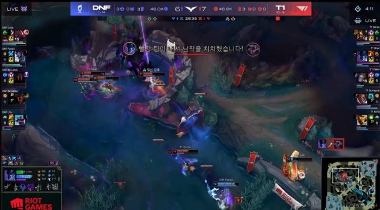 🎮好变态的1-14！DNF拿下纯种电龙魂反而被团灭 T1横扫DNF-直播吧