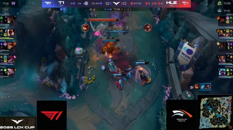 🎮完全披萨！Faker安妮巨熊骑脸手刃宙斯 T1横扫HLE晋级MSI-直播吧