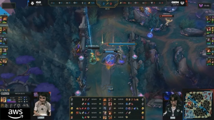 🎮拍抖音呢？Canyon神僧全场乱秀 夺命剪刀脚爆踢G2 GEN拿赛点-直播吧