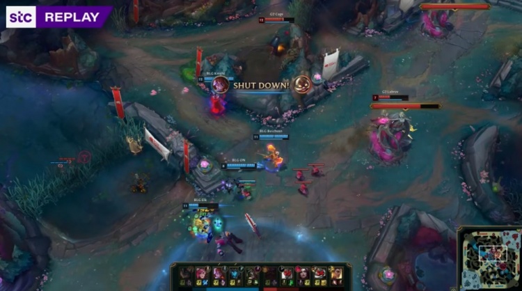 🎮耻辱回家！Beichuan梦游堪称人机 Caps妖姬开秀 G2淘汰BLG！-直播吧