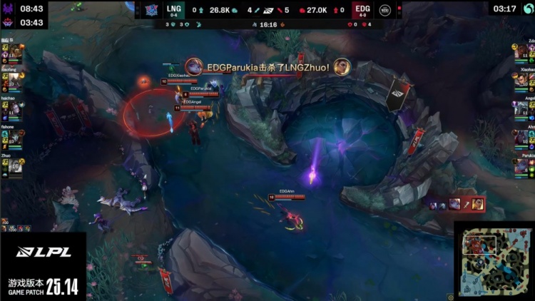 🎮涅槃组大王！Parukia波比大锤敲晕LNG EDG五连胜横扫涅槃组-直播吧