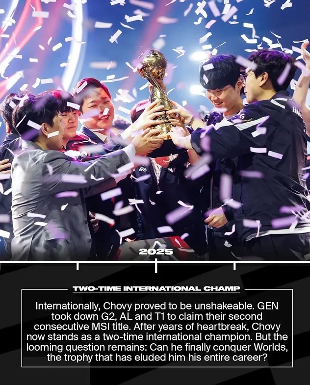 LOL官方ins回顾chovy故事：从潜力新秀到巨星中单-直播吧