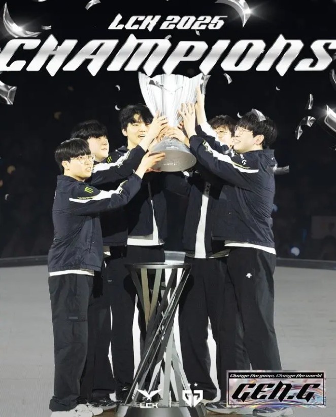 GEN官方发文：MSI EWC LCK——三座奖杯-直播吧