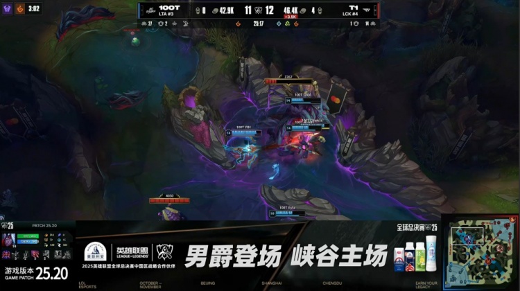 🎮汗流浃背！Faker三抬戴罪立功 Oner赵信捅爆100T T1赢首局-直播吧