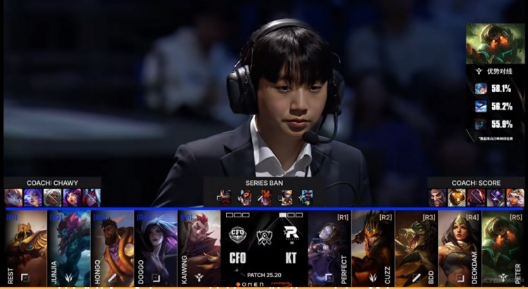 🎮能反抗一下吗CFO？HongQ沙皇遭KT中野辅玩弄 KT轻松再赢一分-直播吧