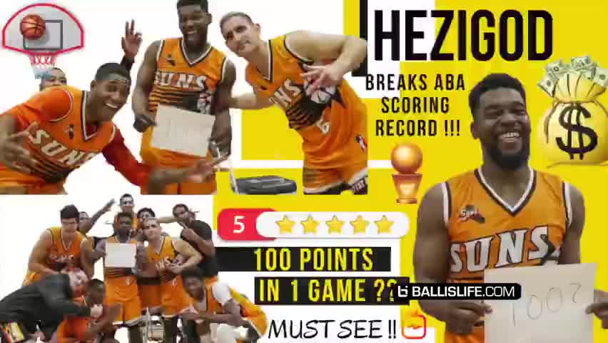 各种三分+过人！美国篮球网红hezi god单场狂砍103分-直播吧zhibo8.cc