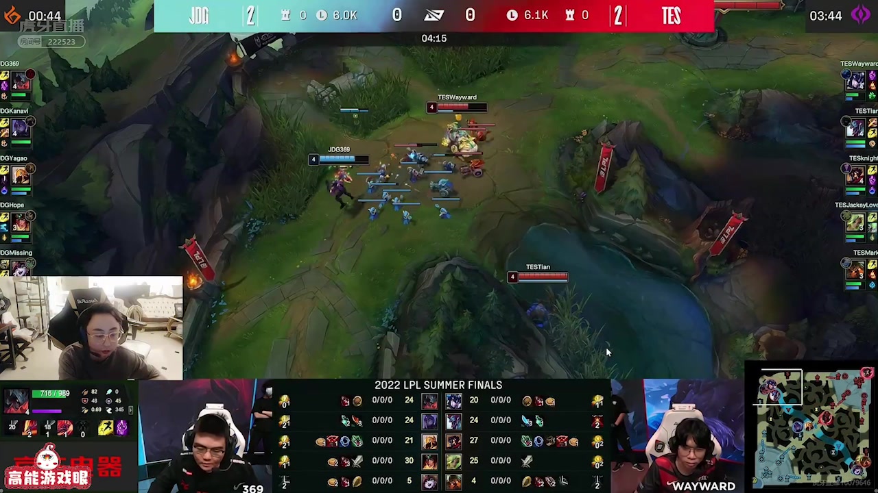 水晶哥看JDG夺得冠军，JKL飞脸暴毙刚子被吓得语无伦次-直播吧