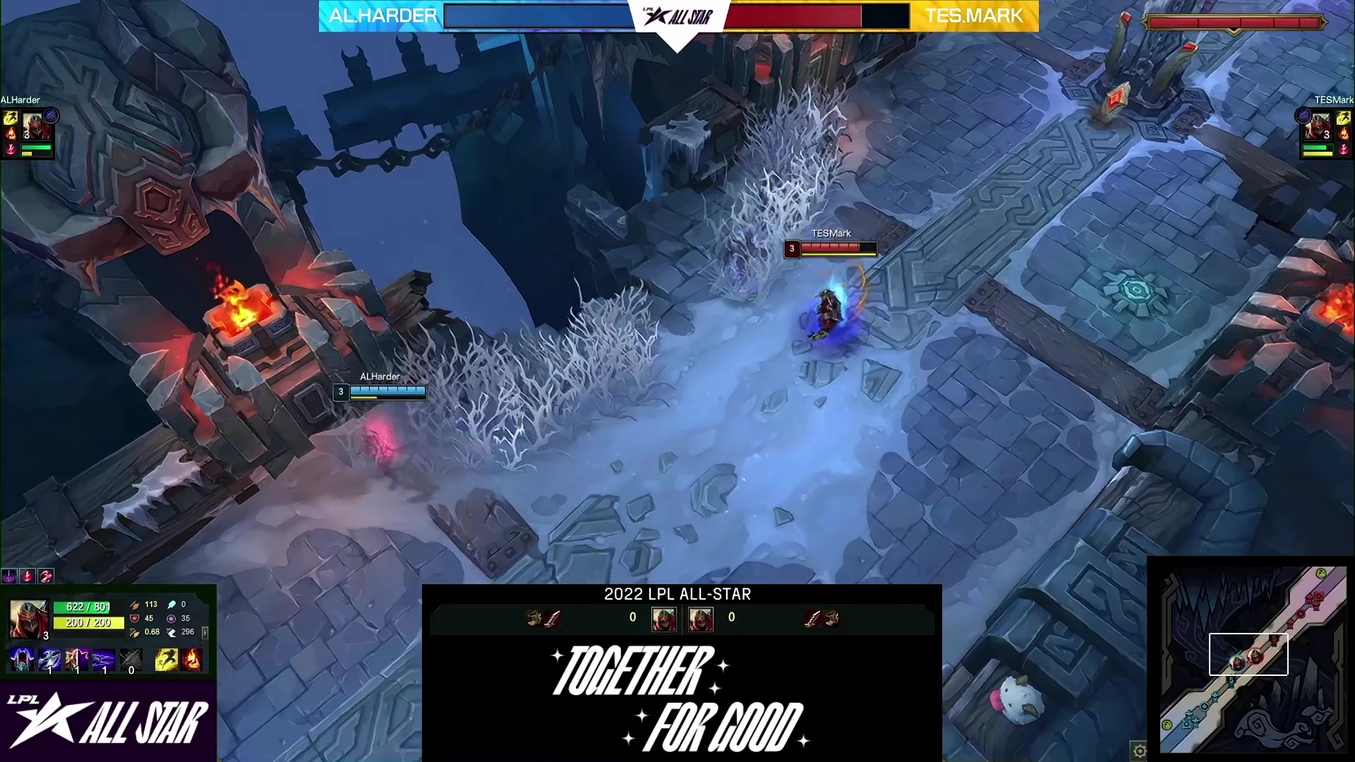 Harder vs Mark：辅助玩劫终究还是差点意思啊！-直播吧