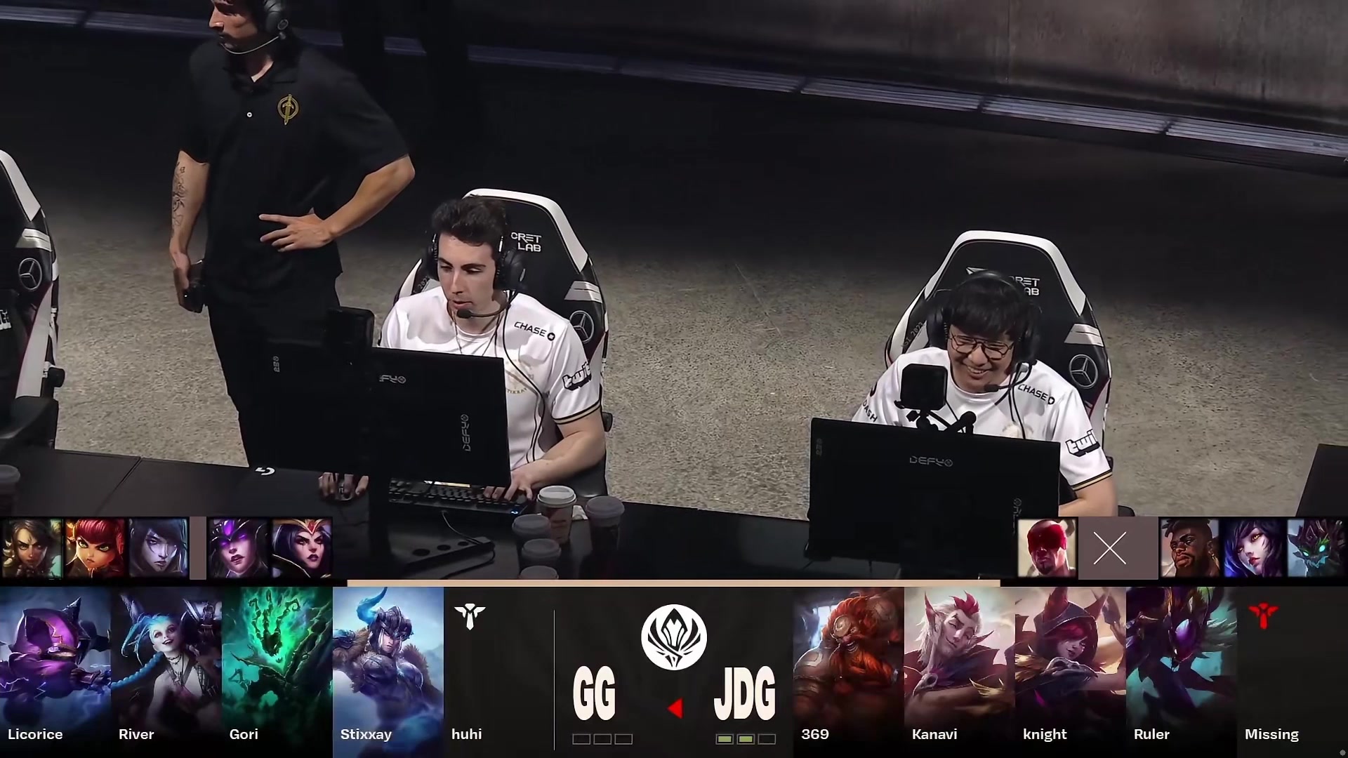 huhi手动弱爆JDG，螳螂vs狮子狗宿命对决，GG要上强度了啊？-直播吧