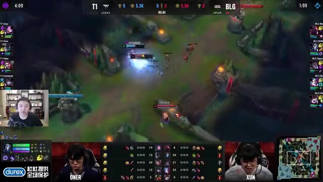 Uzi看BLG2-0爆虐T1：就像LPL的联赛第一打倒数第一！-直播吧