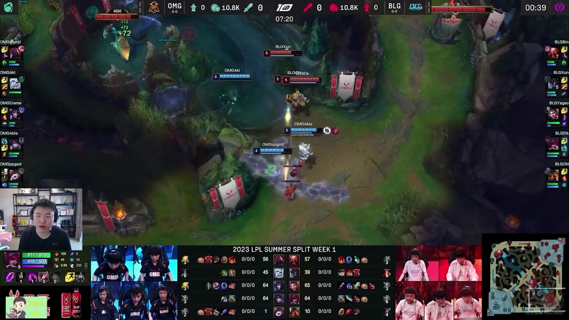 乌兹看BLG吊打OMG：Elk和ON MSI回来进化了？纯虐OMG下路！-直播吧