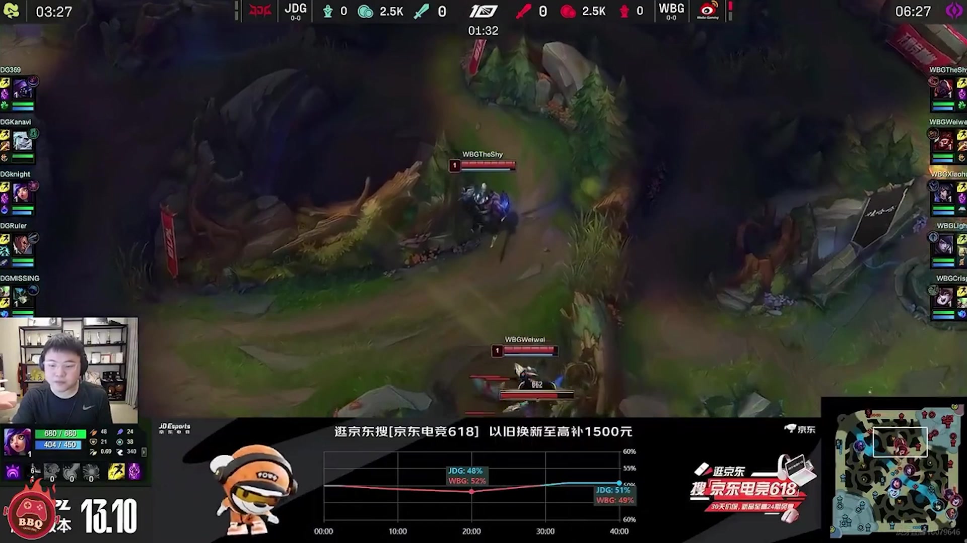 Uzi看JDG被血虐：韩国看到Kanavi的表现 问能不能再考虑一下！-直播吧