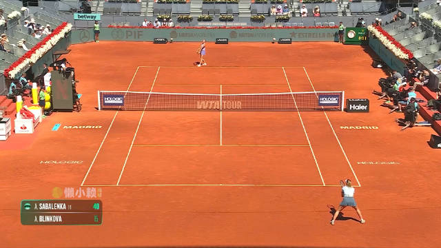 04月25日WTA1000马德里站第二轮 萨巴伦卡2-0布林科娃 全场集锦-直播吧